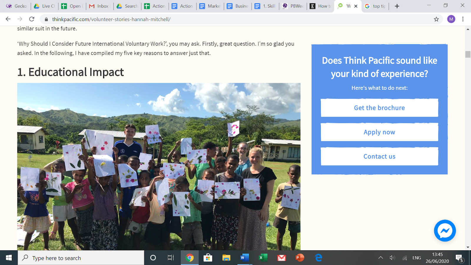 Educational Impact - Think Pacific